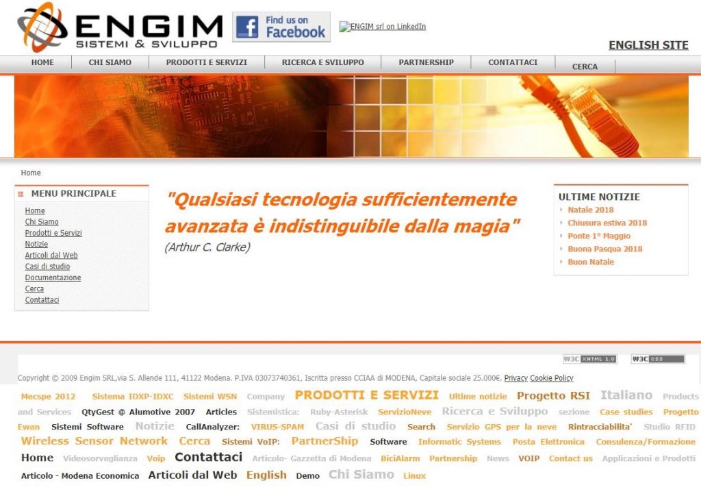 Nuovo Sito Web di Engim Srl - Engim - Sistemi & Sviluppo